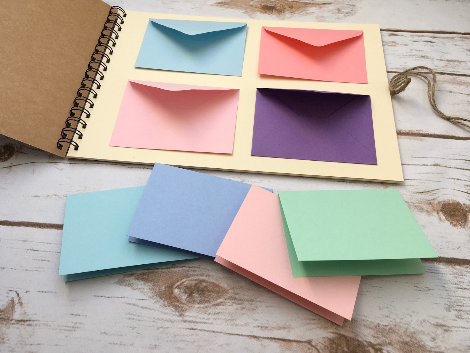 Mini Envelope Guestbook Rustic Guest Book With Mini Envelopes - Etsy