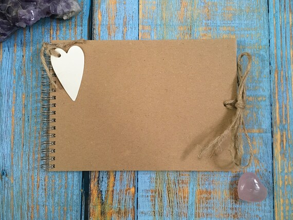 Basic Blank A5 Kraft Scrapbook With Cream Pages for Decorating - Etsy