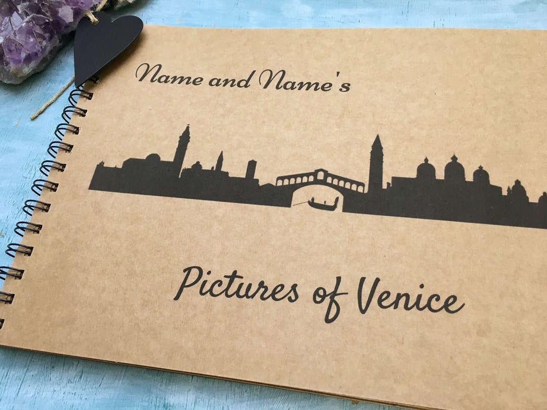 Venice Travel Scrapbook Album, Honeymoon Memory Book, Photos of Venice ...