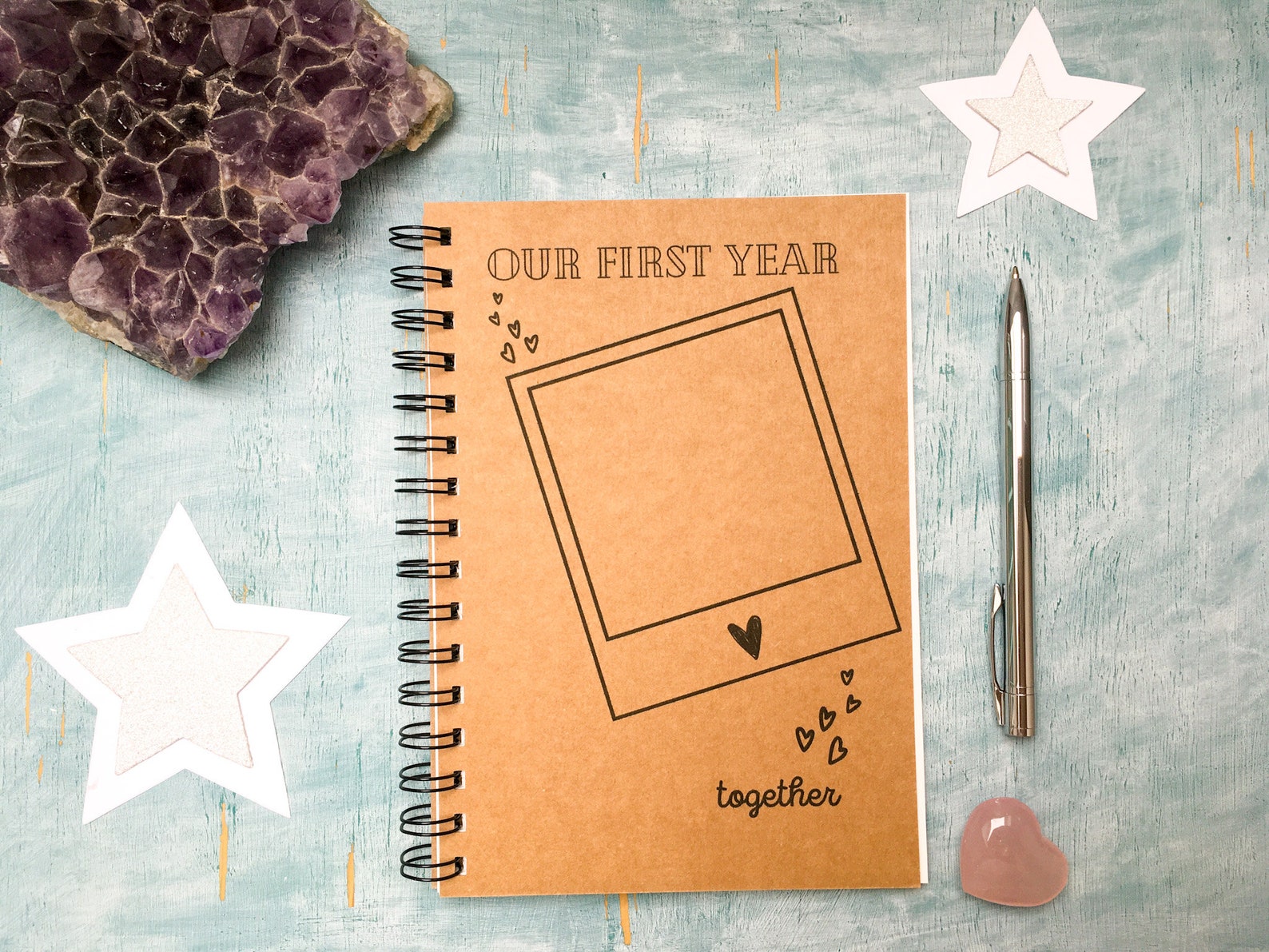 Our First Year Together Journal, One Year Anniversary Gift for ...