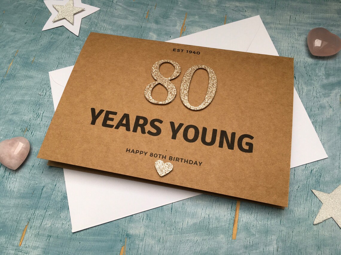 Personalised Custom 80th Birthday Card Custom 80 Card for - Etsy UK
