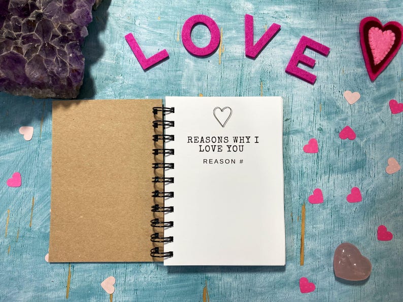 50 Reasons Why I Love You Mini Book of Love Notes, Long Distance First ...