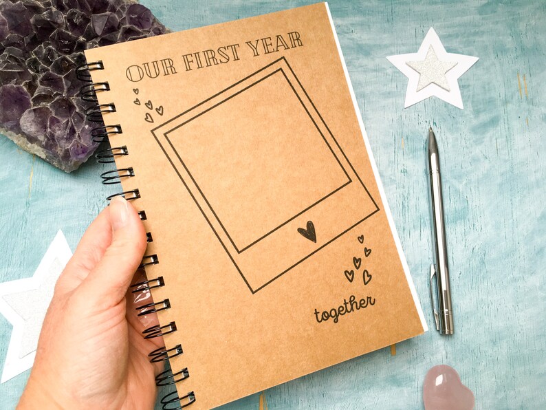 Our First Year Together Journal, One Year Anniversary Gift for ...