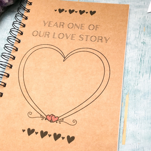 Our First Year Together Journal One Year Anniversary Gift for - Etsy
