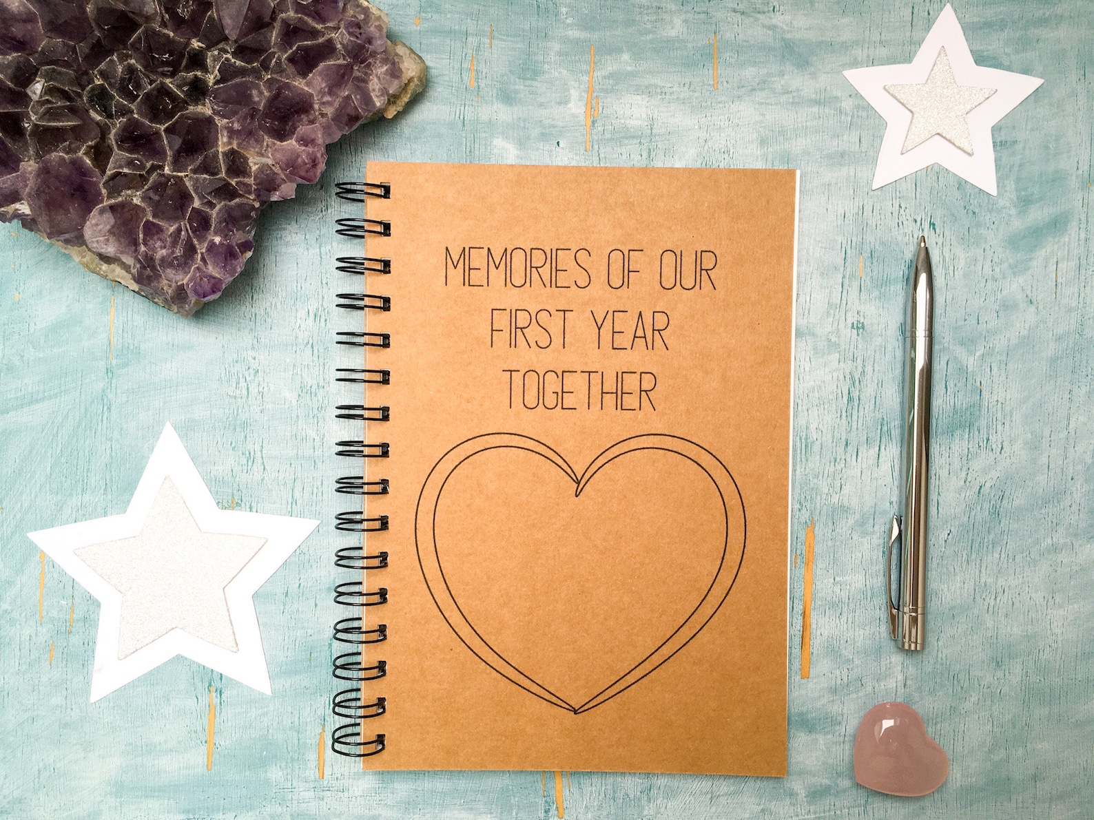 Memories of Our First Year Together Scrapbook Journal One - Etsy