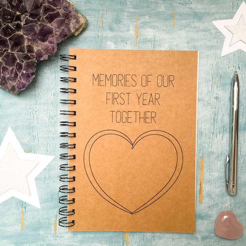 Our First Year Together Scrapbook Album One Year Anniversary - Etsy