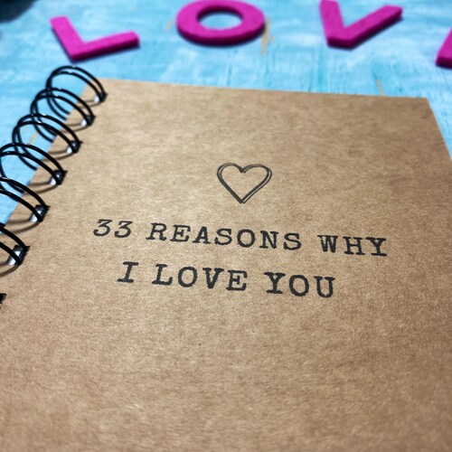 30 Reasons Why I Love You Mini Book of Love Notes Long - Etsy