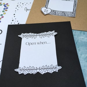 Printable Open When Stickers, Digital Printable Pdf Download Open When ...