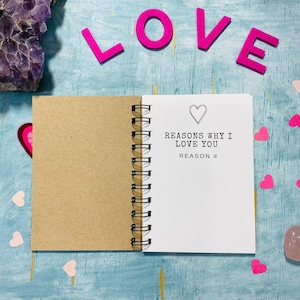 30 Reasons Why I Love You Mini Book of Love Notes, Long Distance First ...