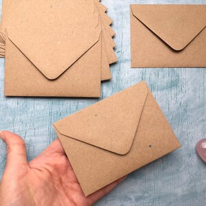 Mini Envelopes, Small Kraft Brown Envelopes, C7 Kraft Brown Envelopes ...