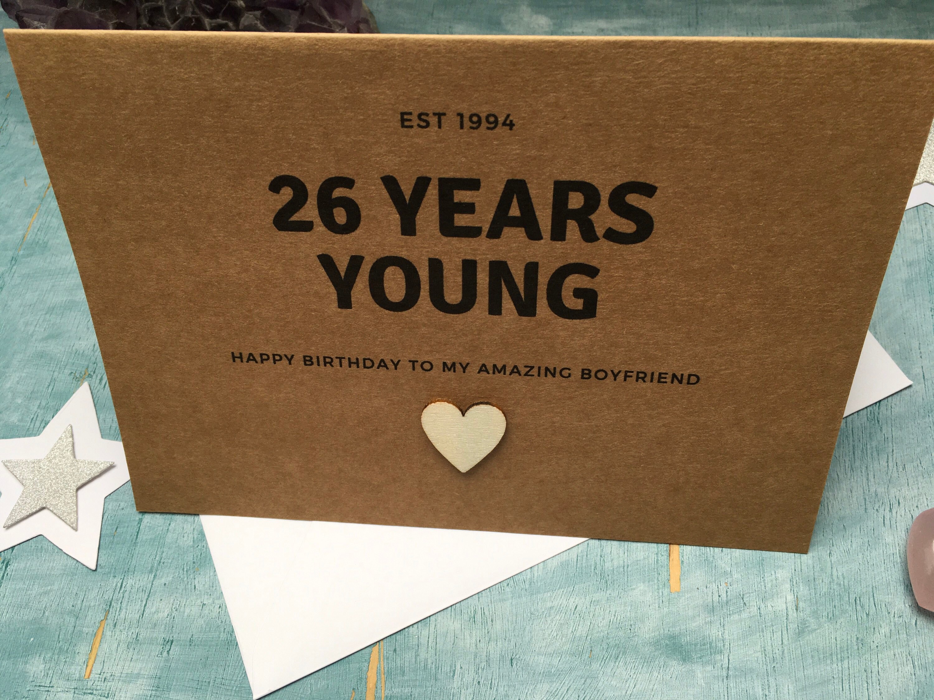 Custom 26th Birthday Card 26 Years Young Est 1996 26th - Etsy