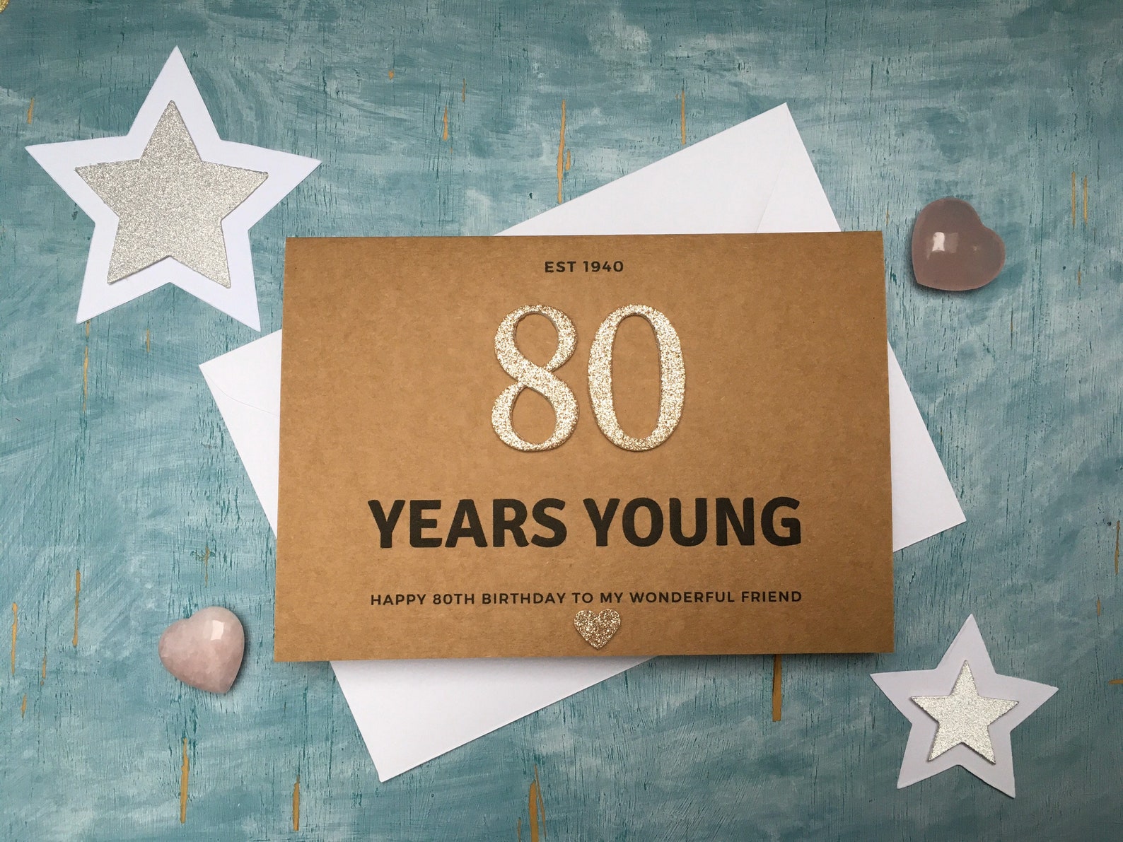 Personalised Custom 80th Birthday Card, Custom 80 Card for Husband or ...