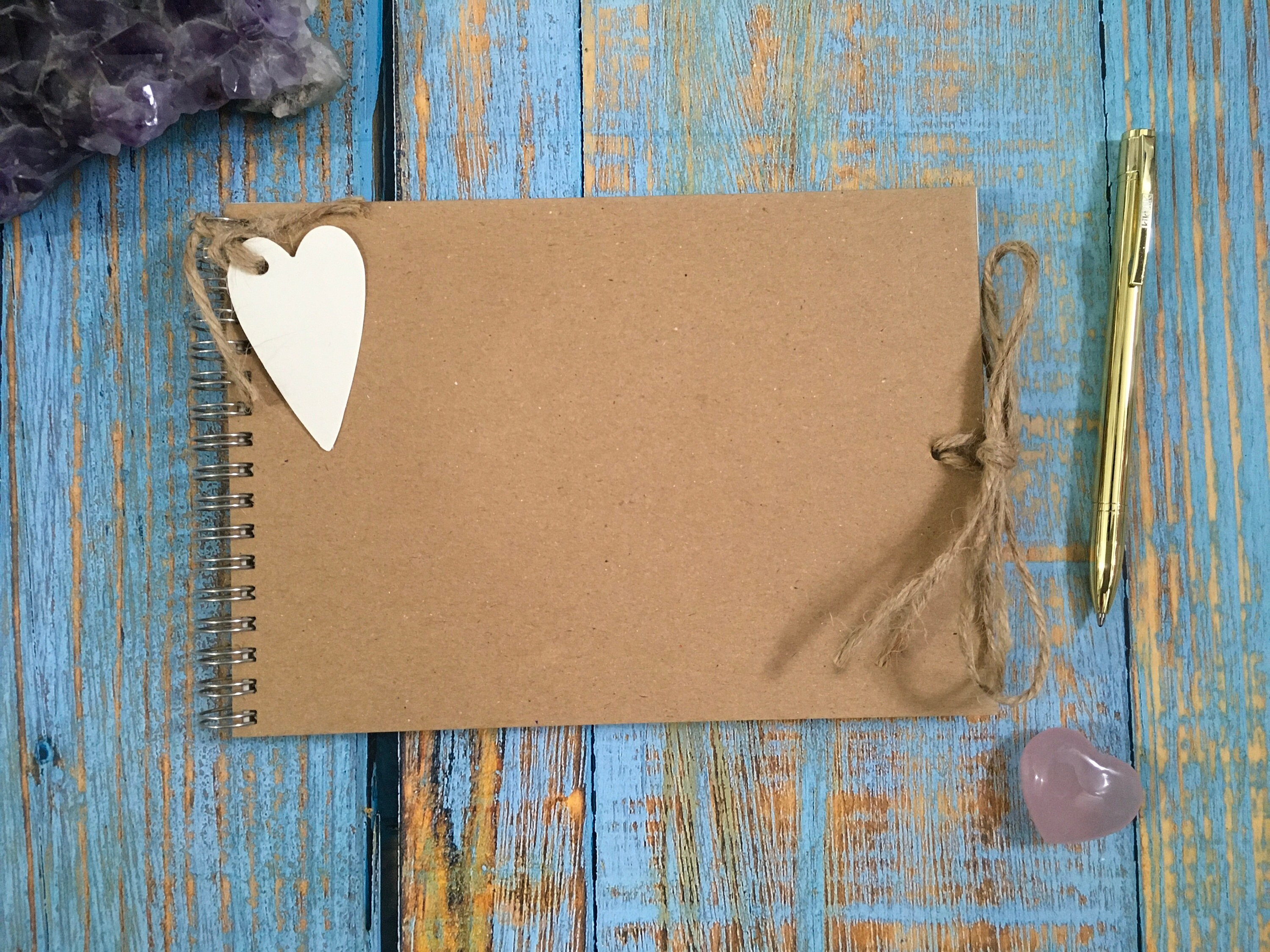 Basic Blank A5 Kraft Scrapbook With Cream Pages for Decorating - Etsy
