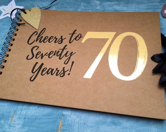 70th Birthday Book - Etsy UK