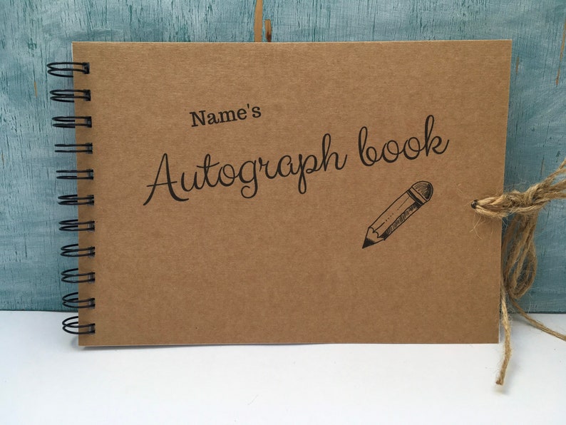 Personalized Autograph Book: Rustic School Leavers Class Signatures ...