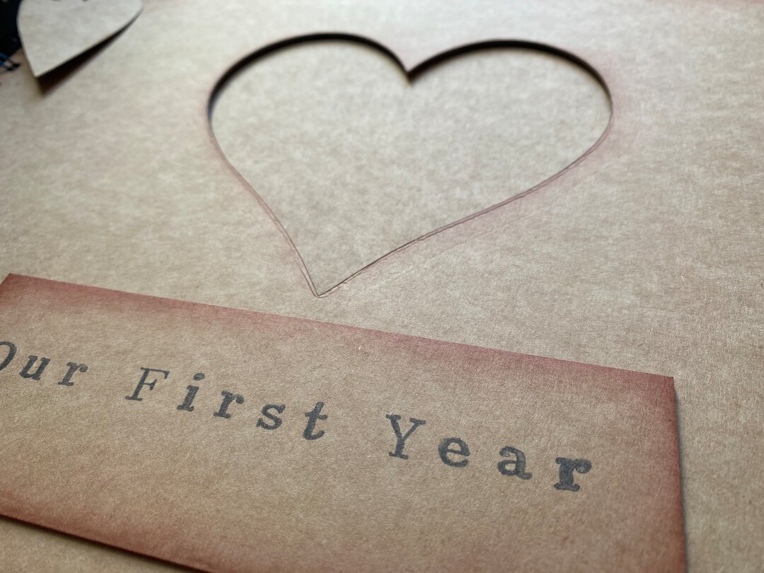 First Year Together / First Anniversary Scrapbook / Our First Year ...