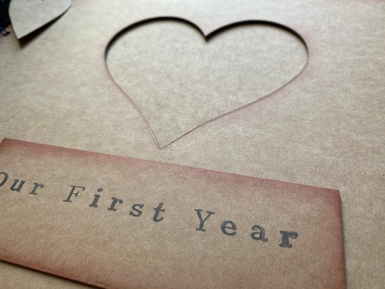 First Year Together / First Anniversary Scrapbook / Our First - Etsy