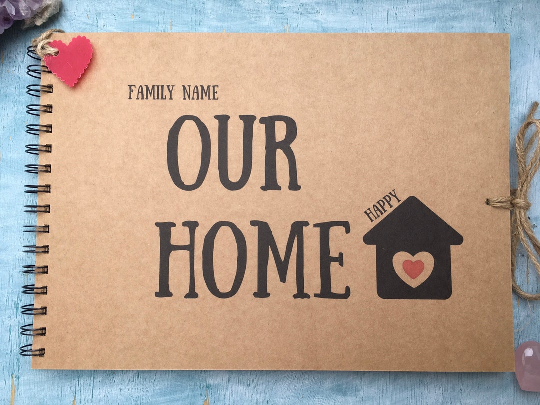 Personalised Our Home Scrapbook Album, Housewarming Gift for Couple ...