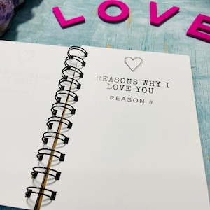 30 Reasons Why I Love You Mini Book of Love Notes, Long Distance First ...