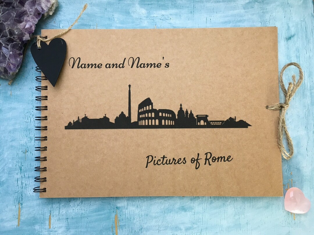 Rome Travel Scrapbook Album, Honeymoon Memory Book, Photos of Rome ...
