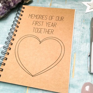 Memories of Our First Year Together Scrapbook Journal, One Year ...