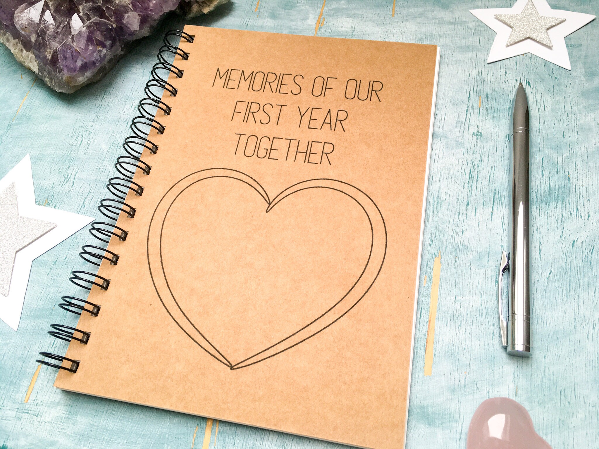 Memories of our first year together scrapbook journal one | Etsy