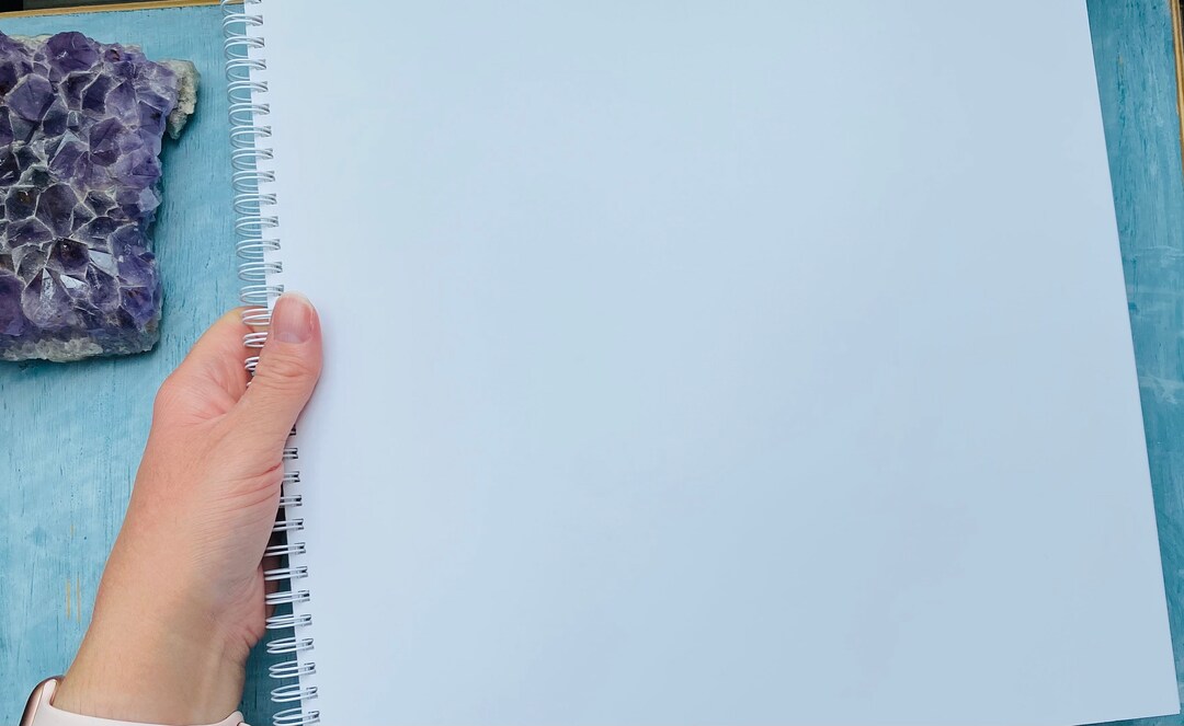 12 X 12 Blank White Scrapbook Album for Decorating , Art Portfolio Book ...