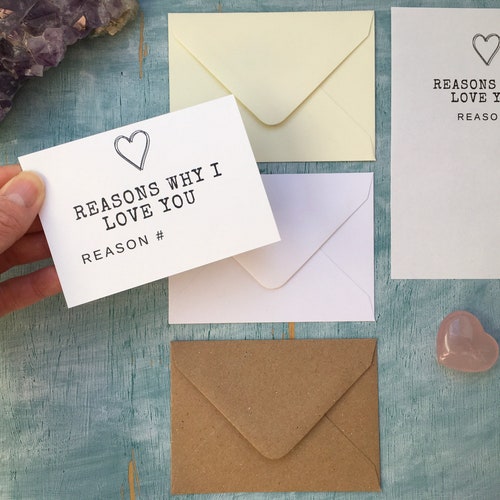 30 Reasons Why I Love You Mini Book of Love Notes Long - Etsy