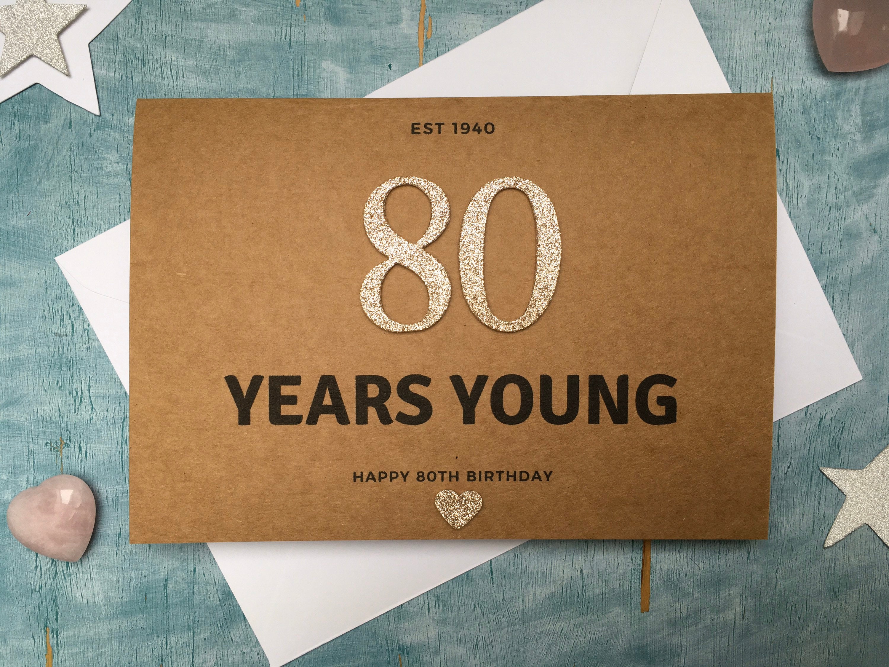 Personalised Custom 80th Birthday Card Custom 80 Card for - Etsy UK