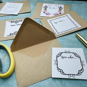 Open When Letters Kit With Mini Envelopes & Labels, Long Distance ...
