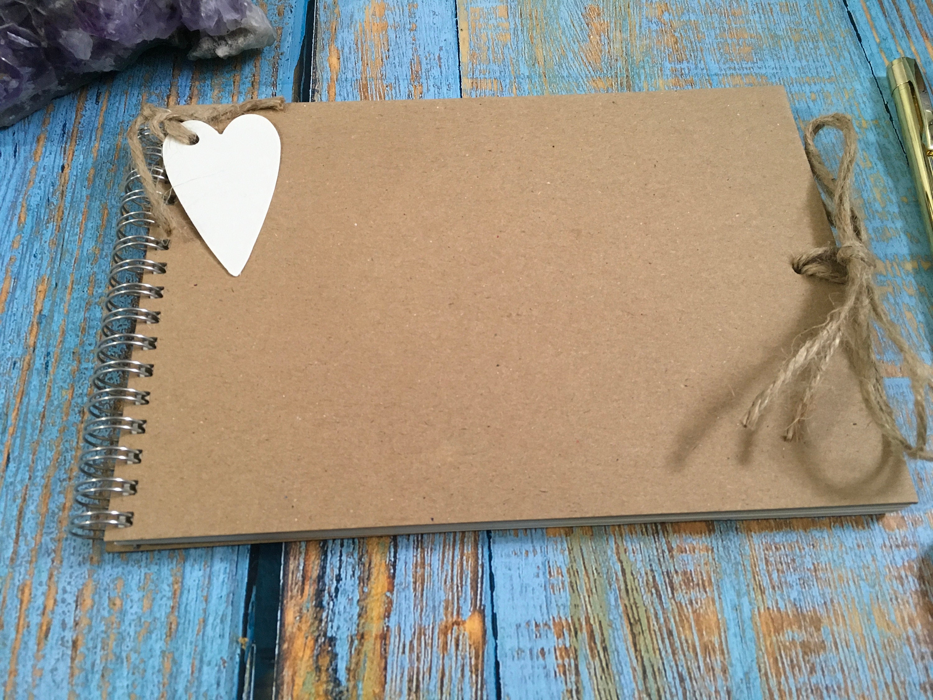 Basic Blank A5 Kraft Scrapbook With Cream Pages for Decorating - Etsy