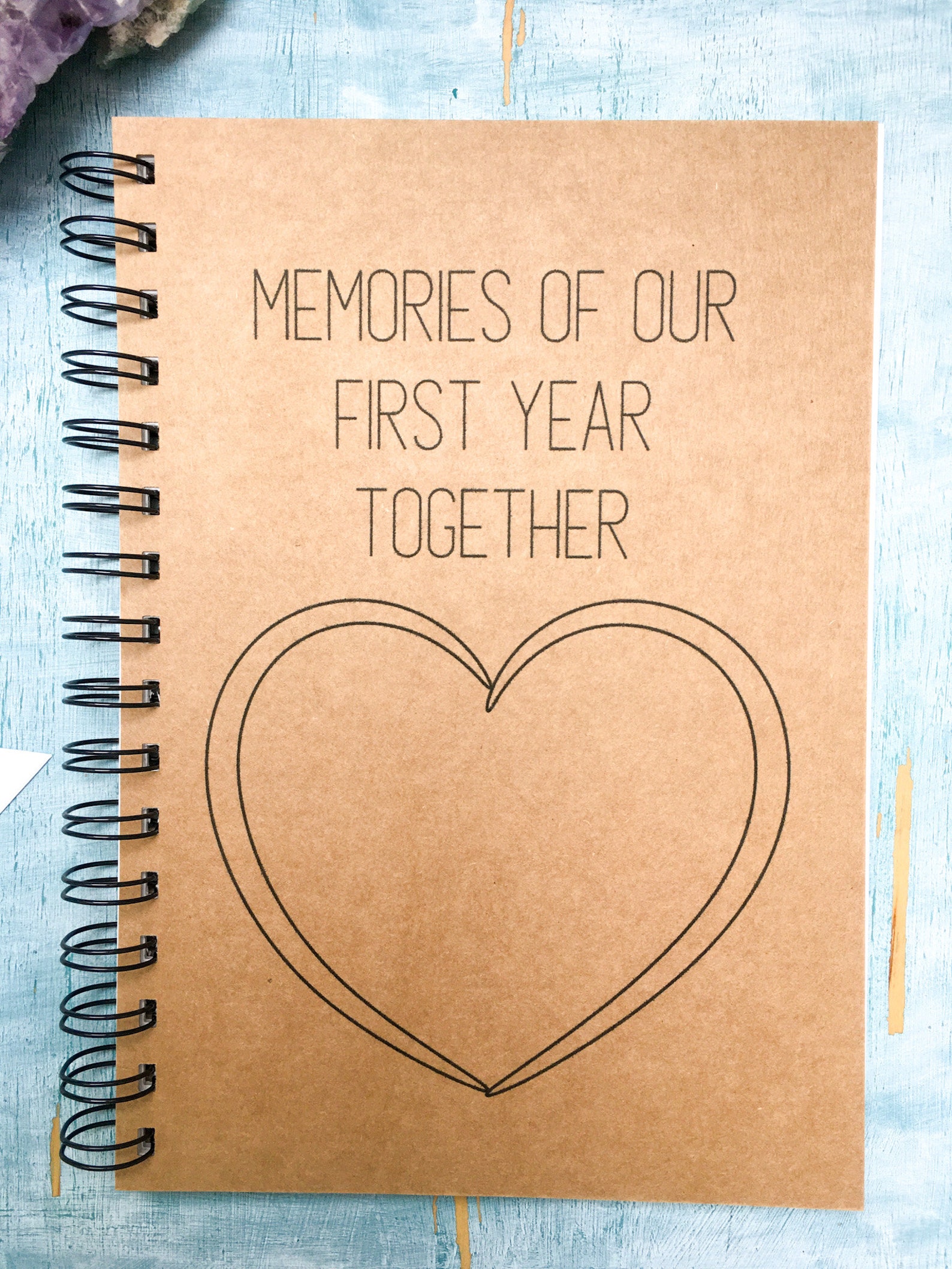 Memories of Our First Year Together Scrapbook Journal One | Etsy