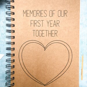Memories of Our First Year Together Scrapbook Journal, One Year ...
