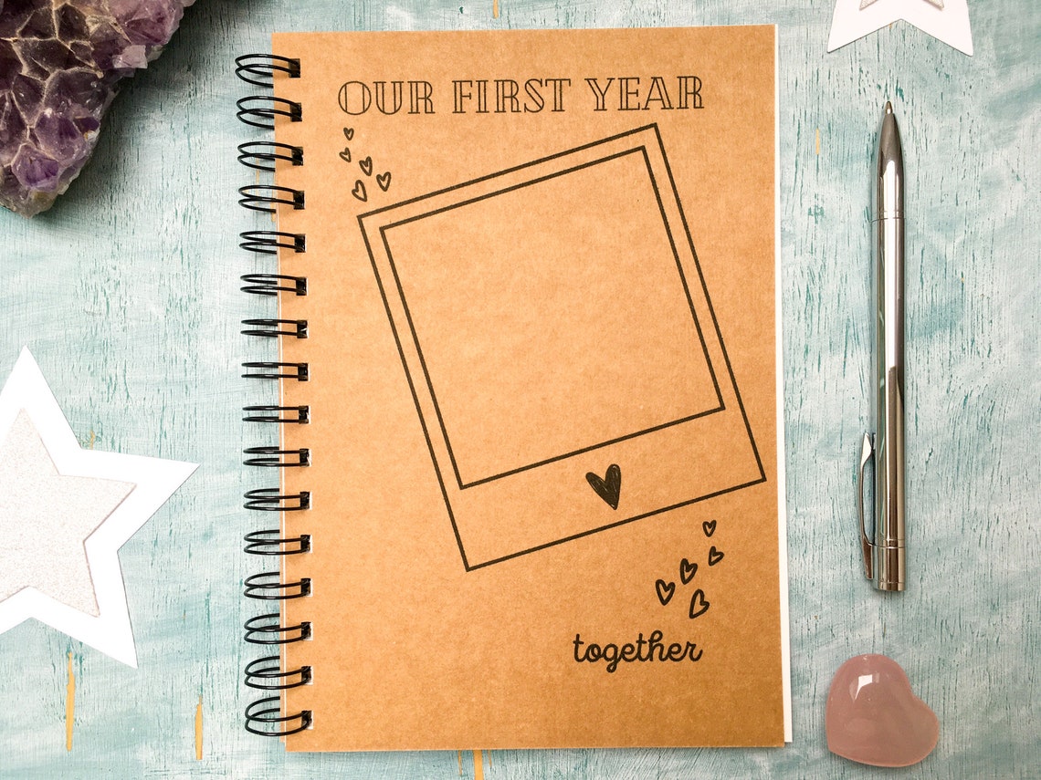 Our First Year Together Journal One Year Anniversary Gift for - Etsy