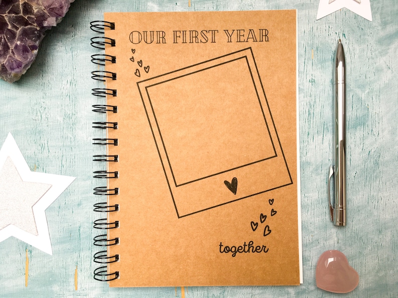 Our First Year Together Journal, One Year Anniversary Gift for ...
