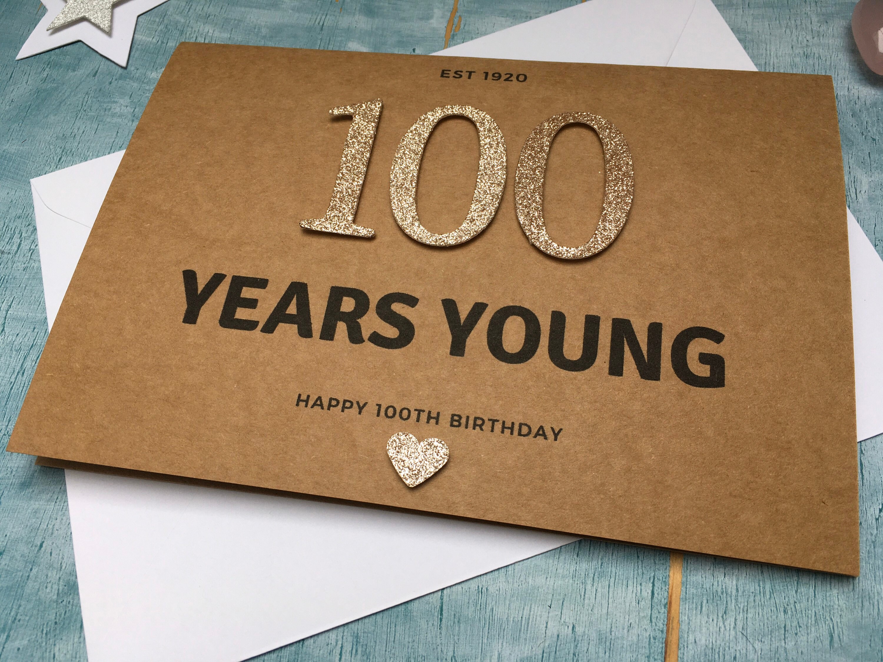 Personalised custom 100th birthday card personalized 100th | Etsy