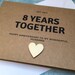 Personalised Custom 8th Year Wedding Anniversary Card Anniversary Gift ...