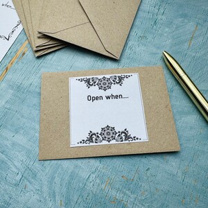 Open When Letters Kit With Mini Envelopes & Labels, Long Distance ...