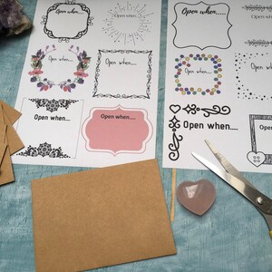 Open When Letters Kit With Mini Envelopes & Labels, Long Distance ...