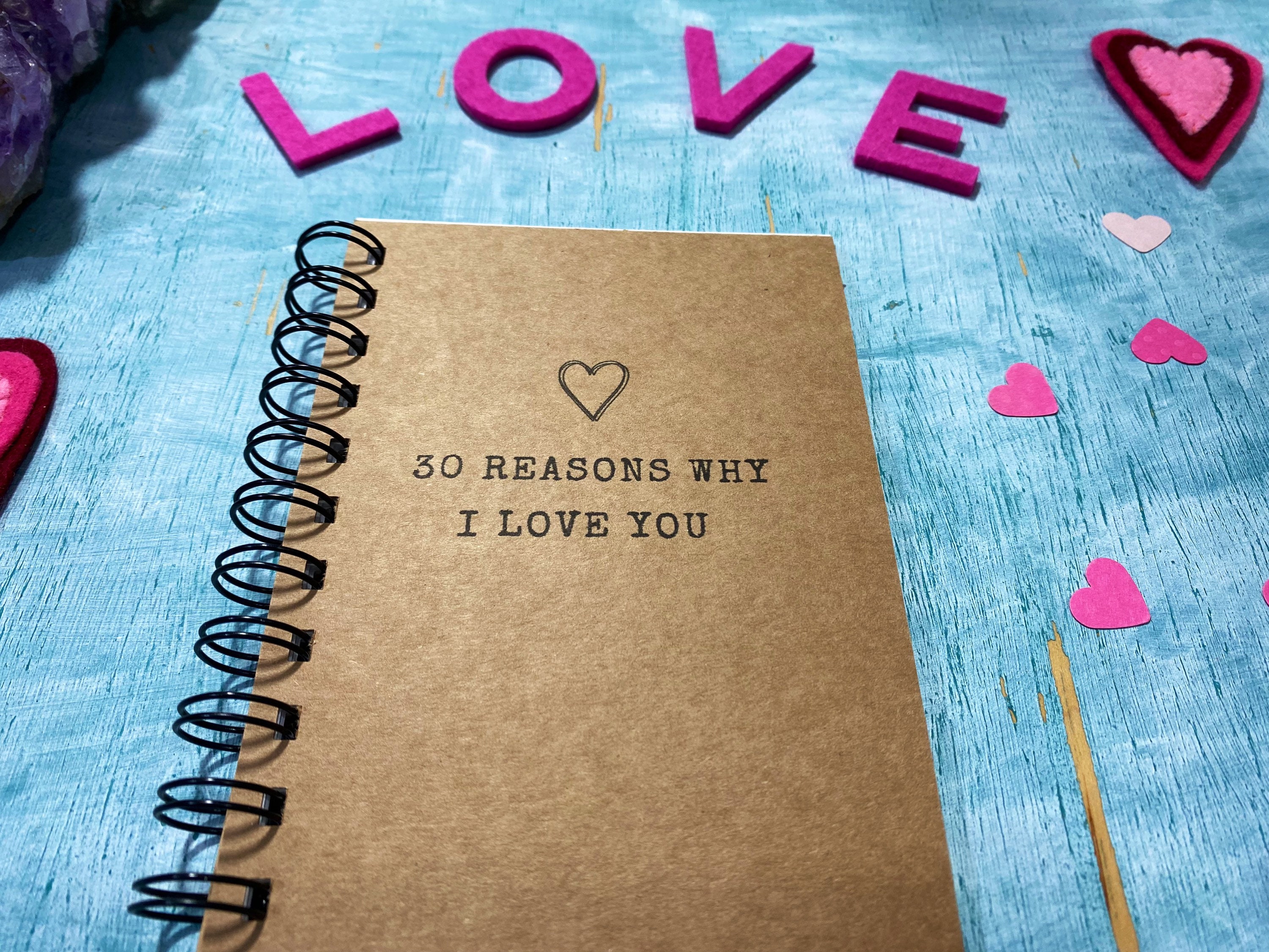 30 Reasons Why I Love You Mini Book of Love Notes Long - Etsy UK