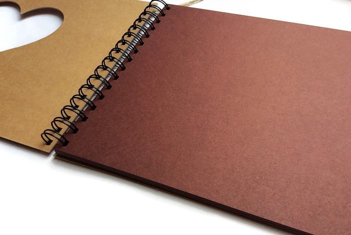 Rustic scrapbook memory book photo album / Our story so far / | Etsy