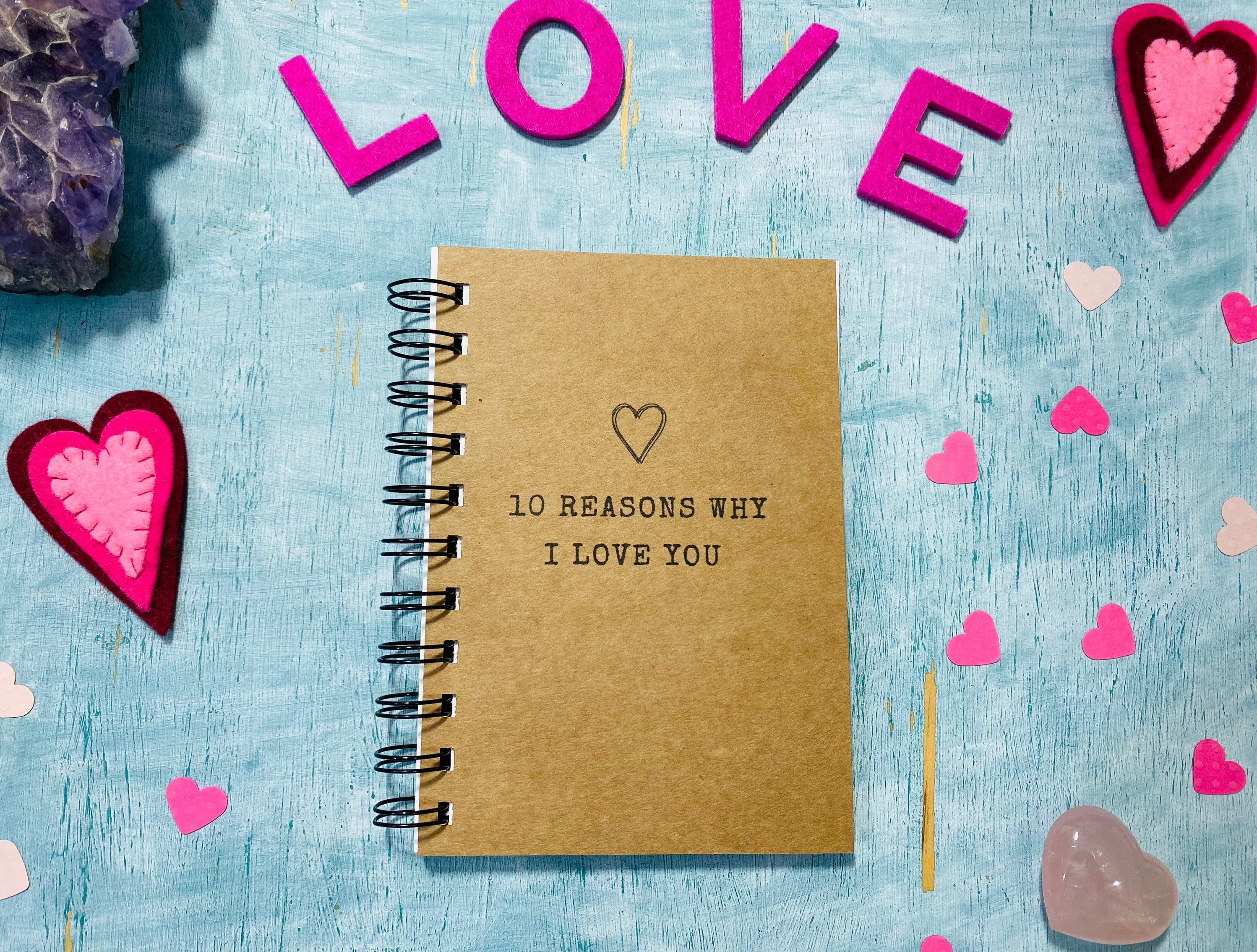10 Reasons Why I Love You Mini Book, First Anniversary Gift Idea, Love ...