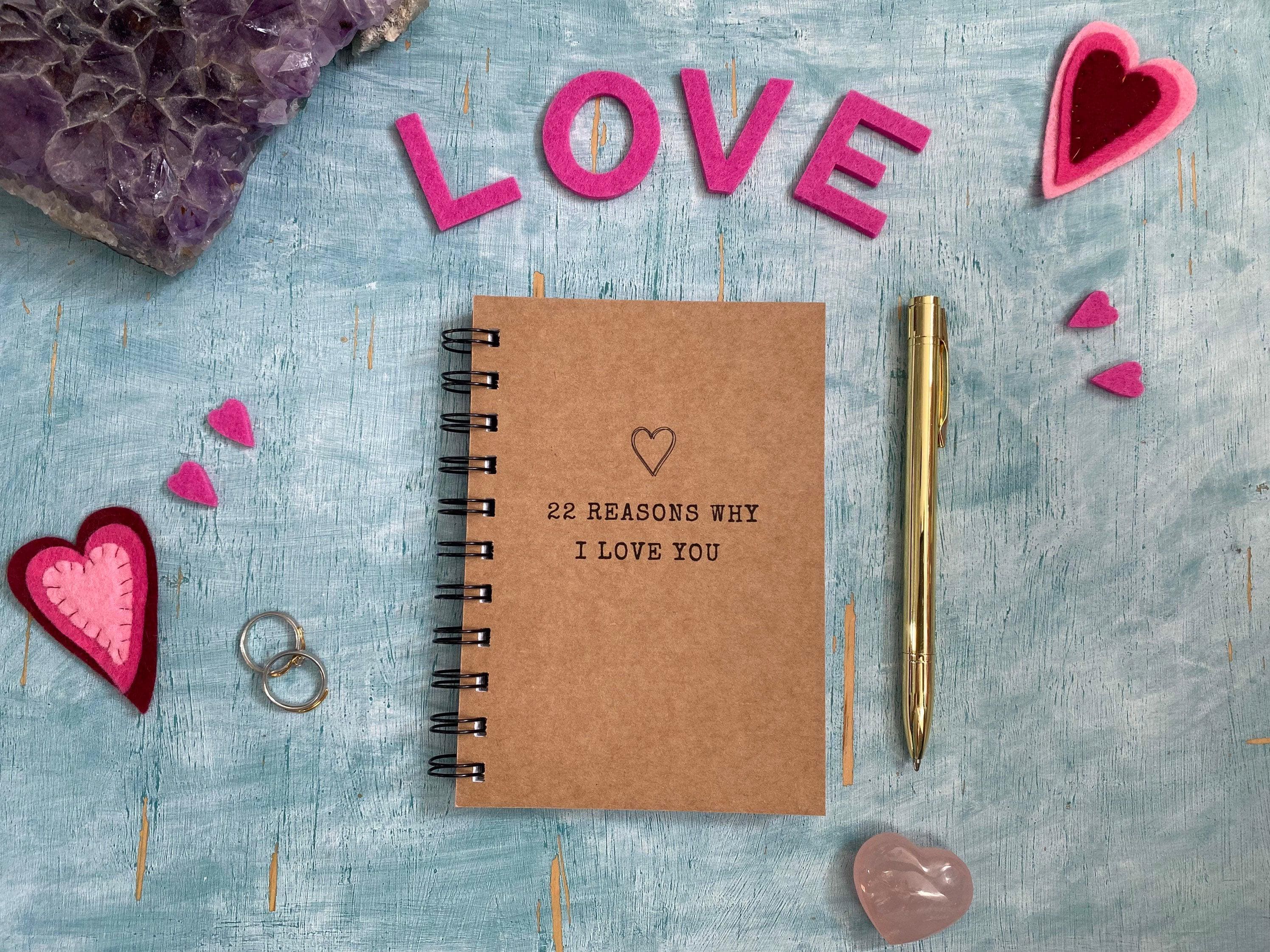 20 Reasons Why I Love You Mini Book, First Anniversary Gift Idea, Love ...