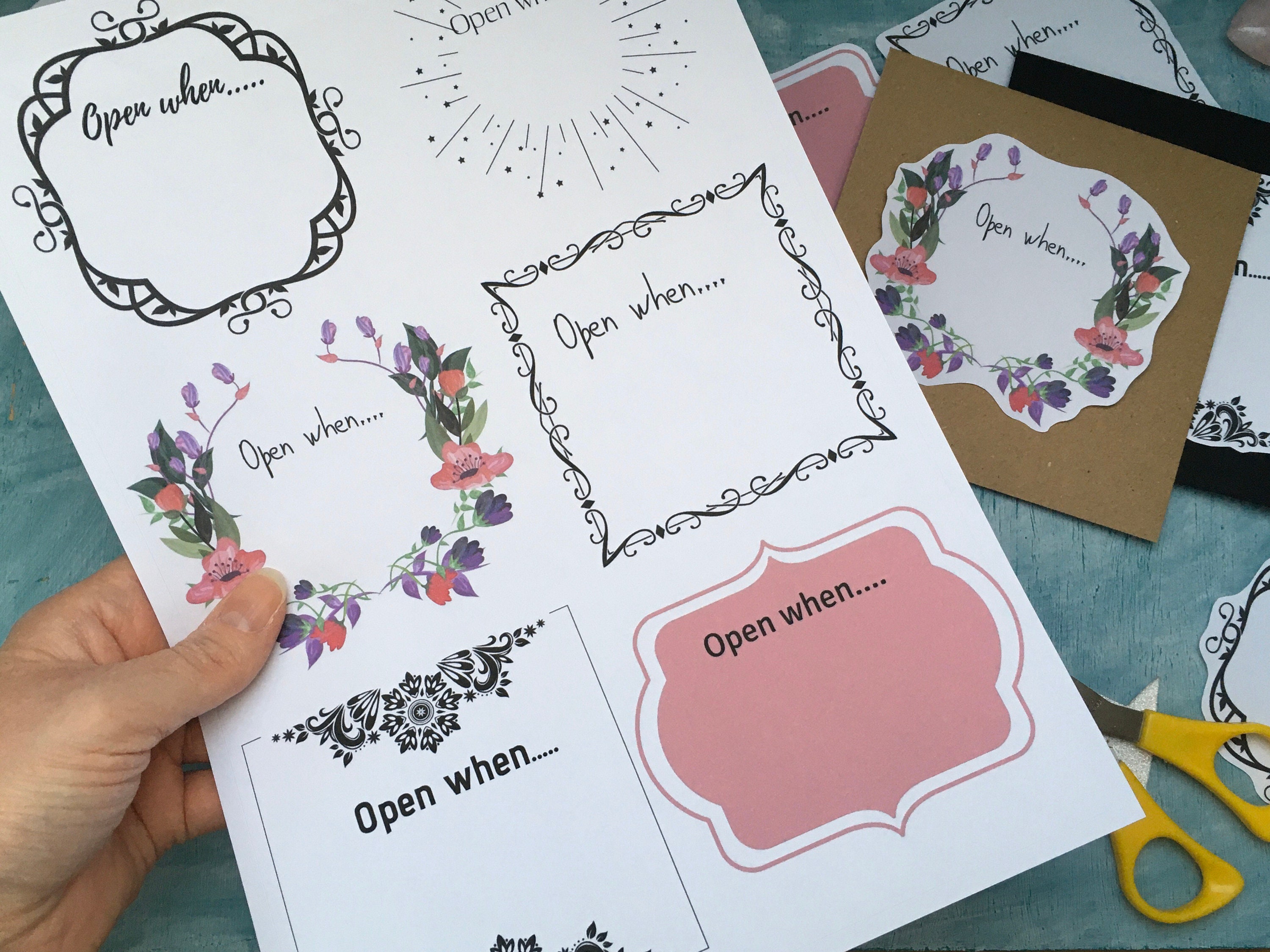 Printable Open When Stickers Digital Printable Pdf Download - Etsy