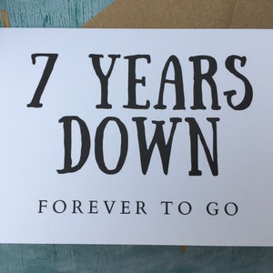 Six Years Down Forever to Go A5 Card With Envelope - Etsy UK