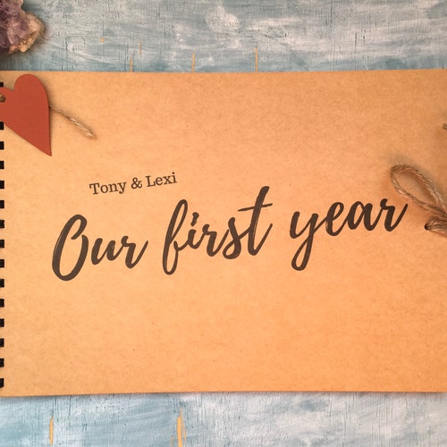 Our First Year Together Journal One Year Anniversary Gift for | Etsy UK