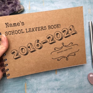School Leavers Book, 2022 School Leavers Gift, End of School Autograph ...