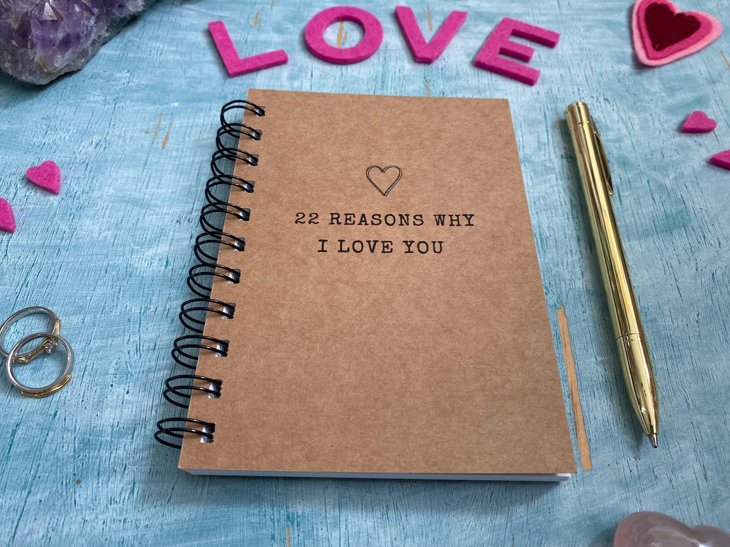 20 Reasons Why I Love You Mini Book, First Anniversary Gift Idea, Love ...