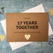 Personalised Custom 17th Anniversary Card, 17 Years Together, 17th ...