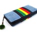 Rasta Wallet, Denim Wallet, Boho Wallet, Bohemian Wallet, Rasta Bag ...